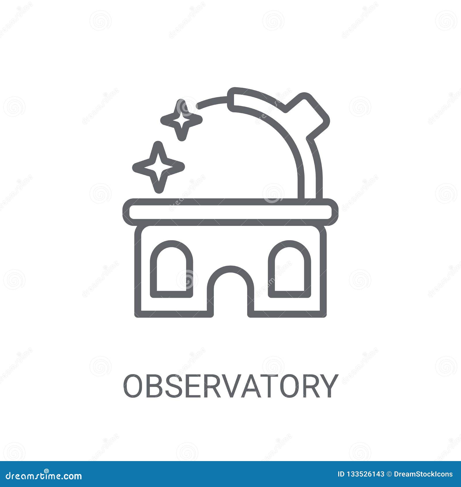 Observatory Icon. Trendy Observatory Logo Concept On White Backg ...