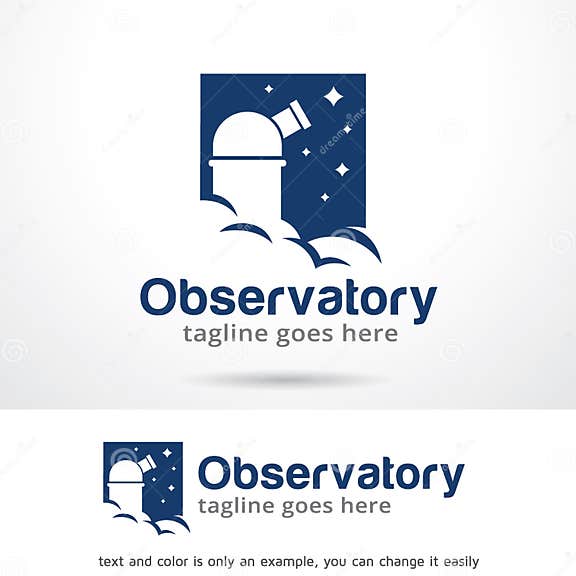 Observatory Logo Template Design Vector Stock Vector - Illustration of ...