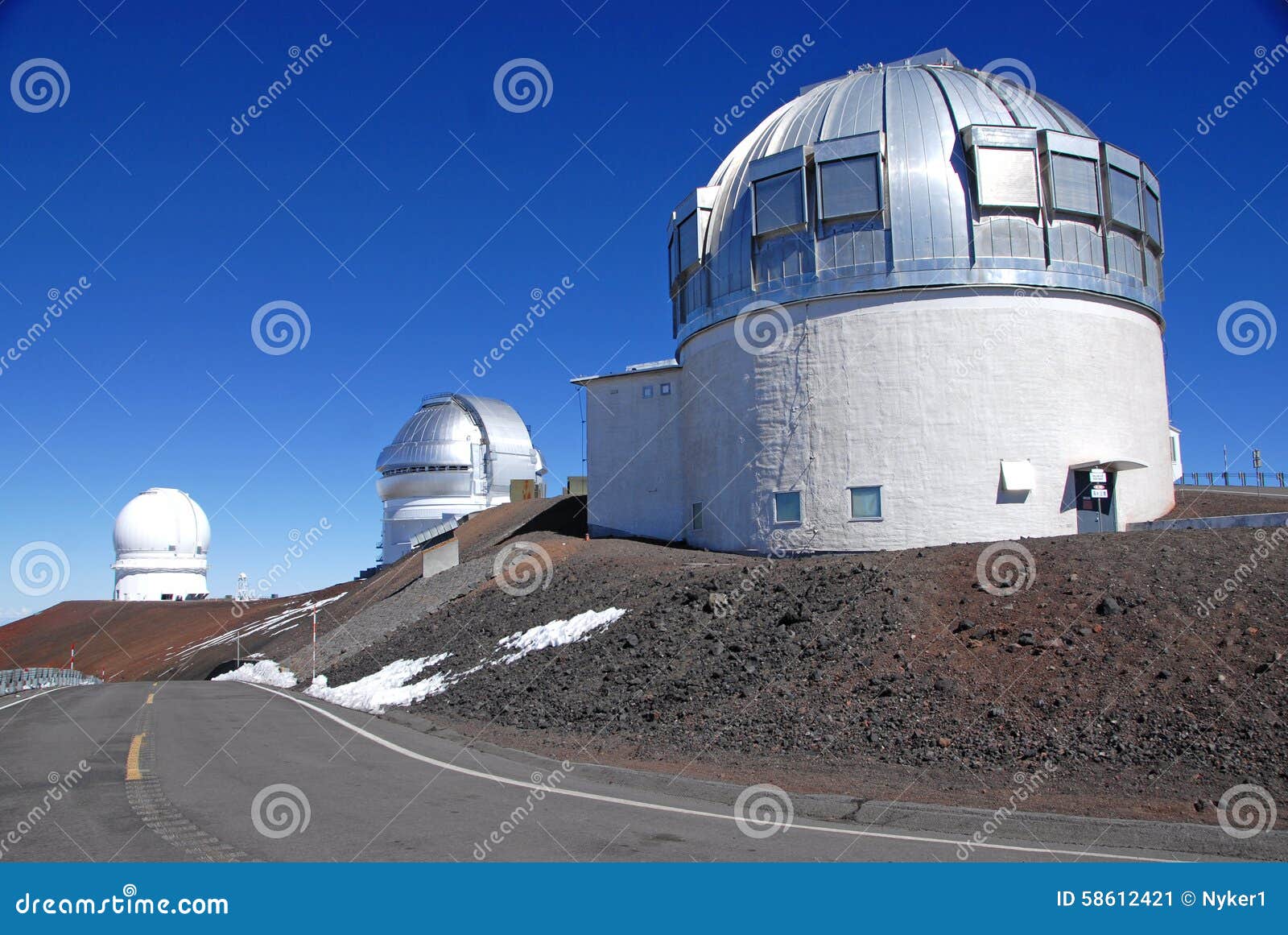 Observatory on Mauna Kea, Hawaii State High Point Stock Image - Image ...