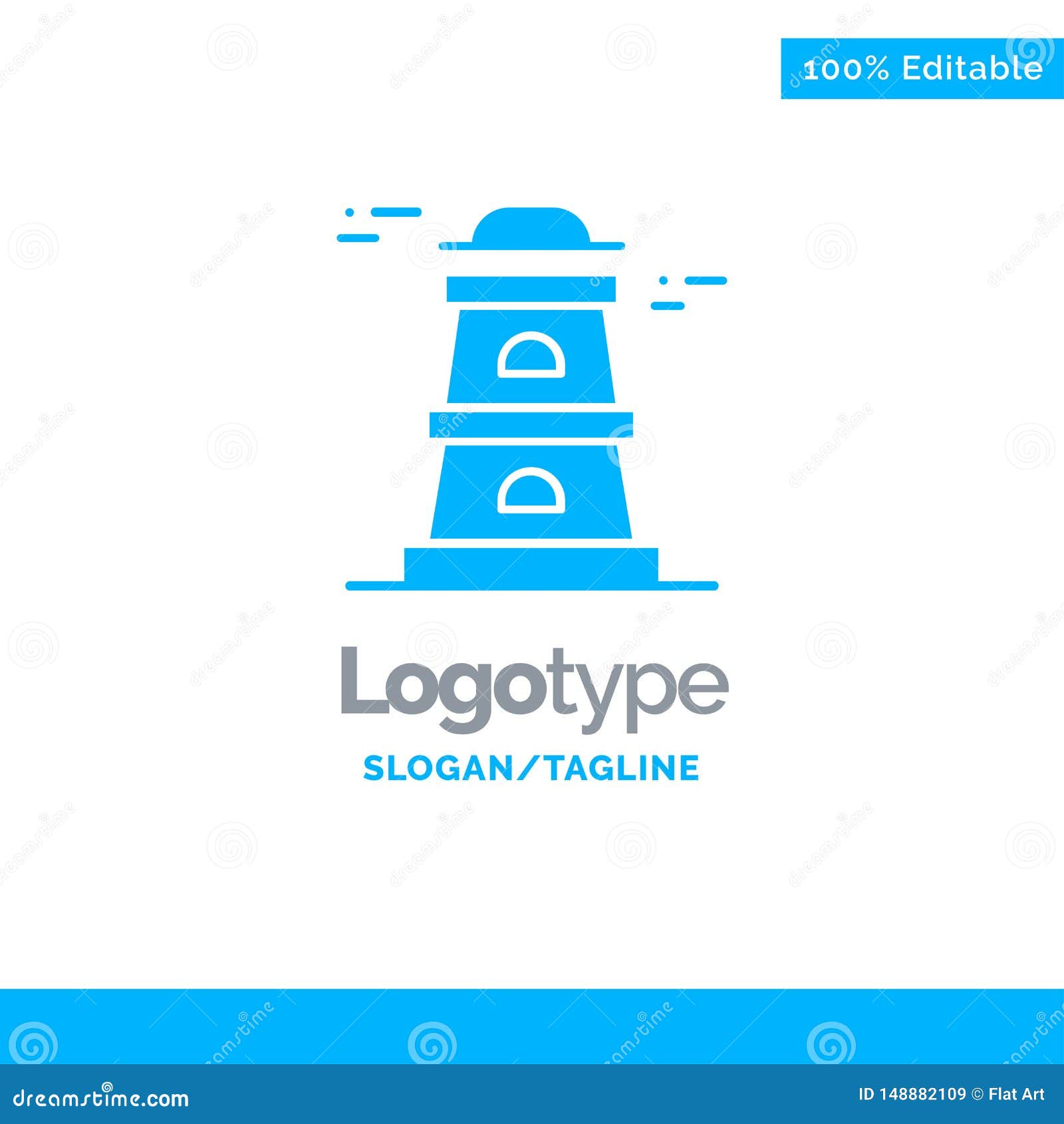 Watchtower Logo Template Vector Illustration | CartoonDealer.com #70406200