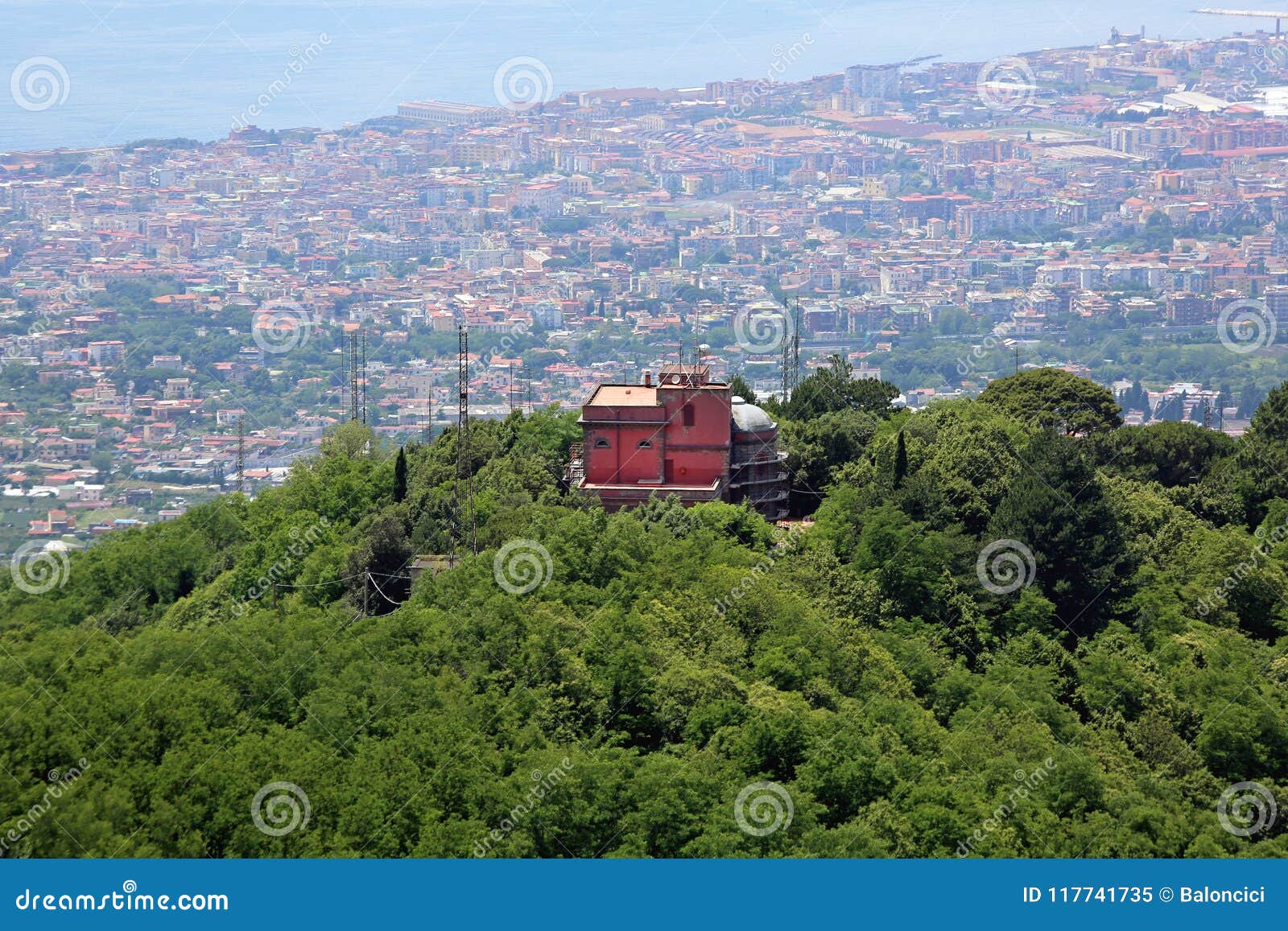 Observatory Vesuvius stock image. Image of napoli, building - 117741735