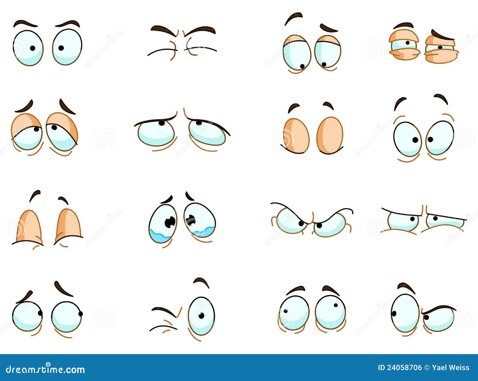 Observe des expressions illustration de vecteur. Illustration du ...