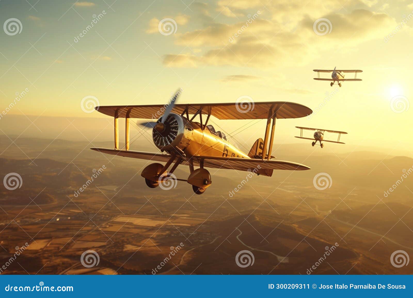 Vintage Biplanes Set Vector Black Old, Logo, Emblem, Label ...