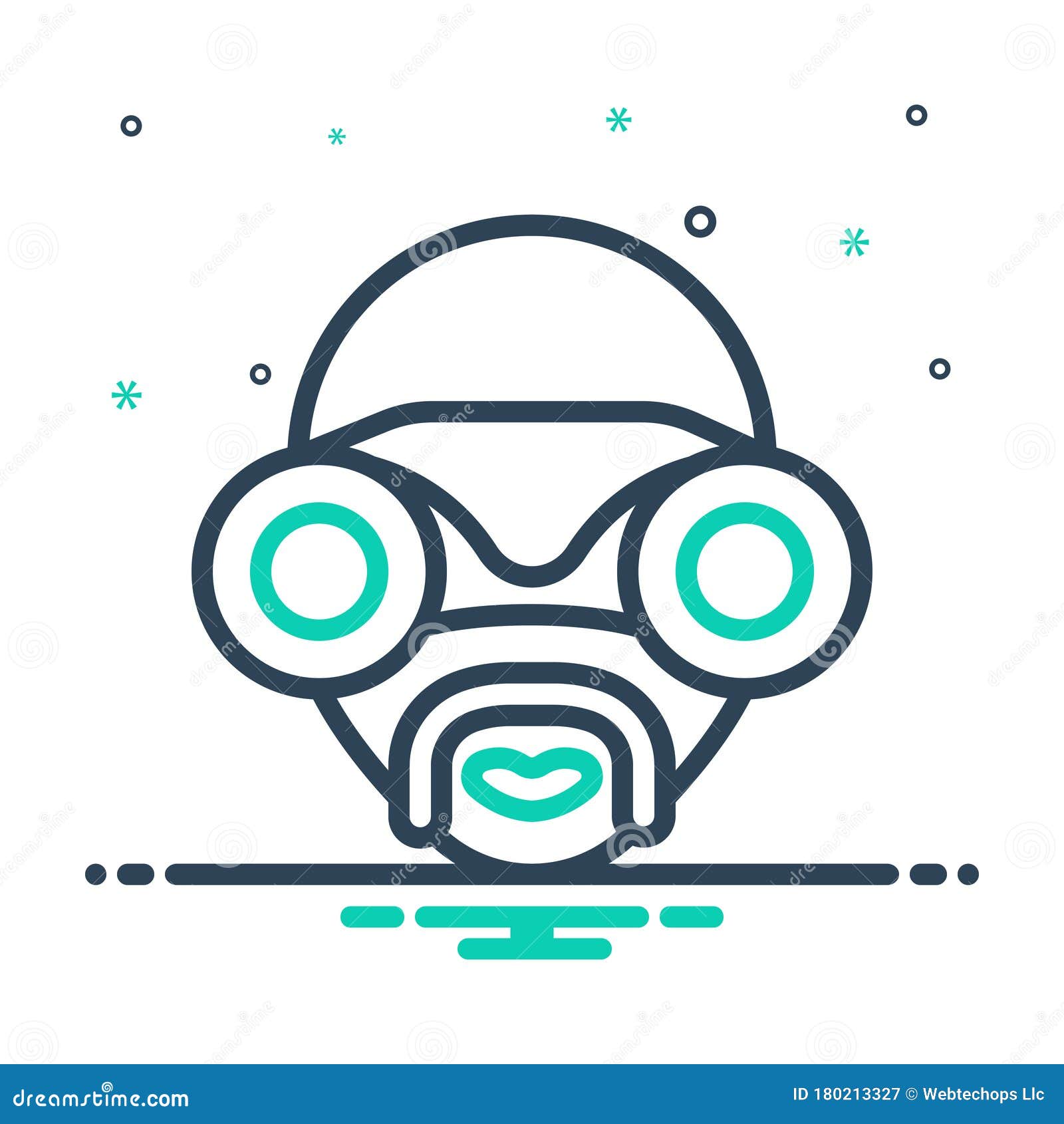 Mix Icon for Observe, Watching and Scrutiny Stock Vector - Illustration ...