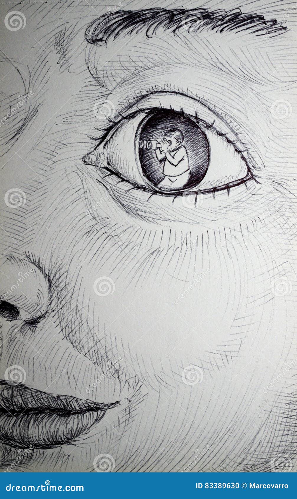 Observer Cartoon Vector | CartoonDealer.com #3206489