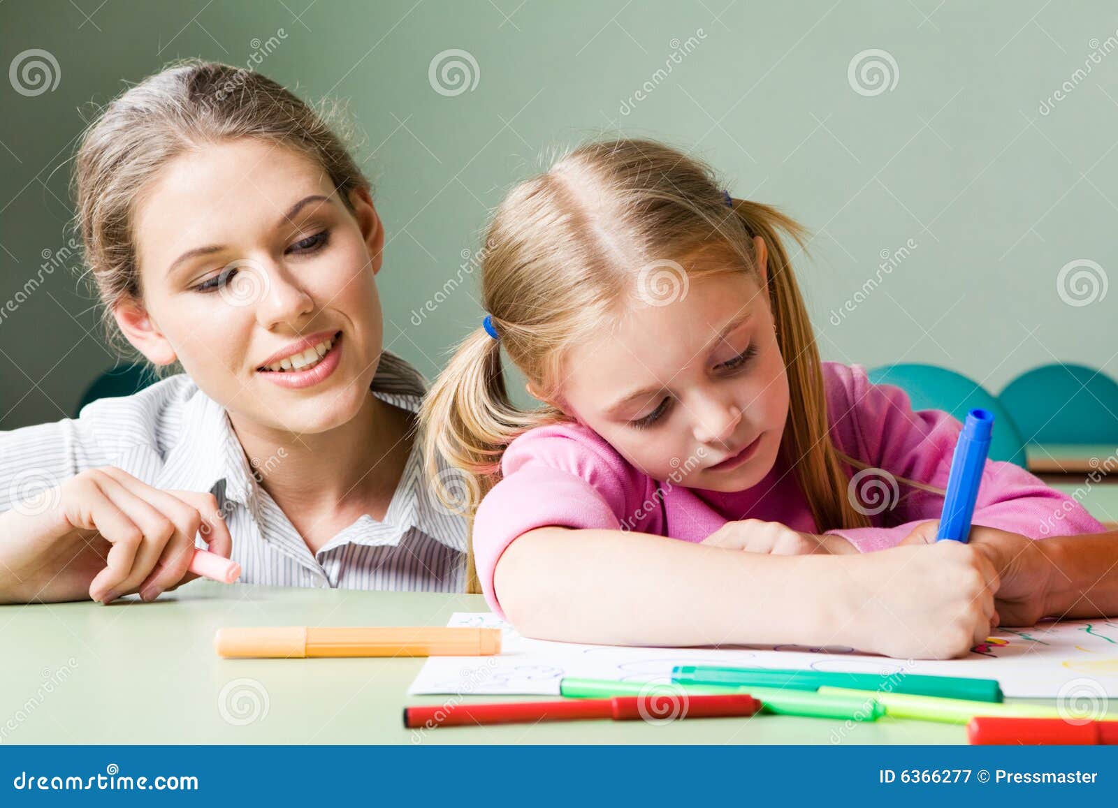 Observing stock image. Image of girl, infant, color, place - 6366277