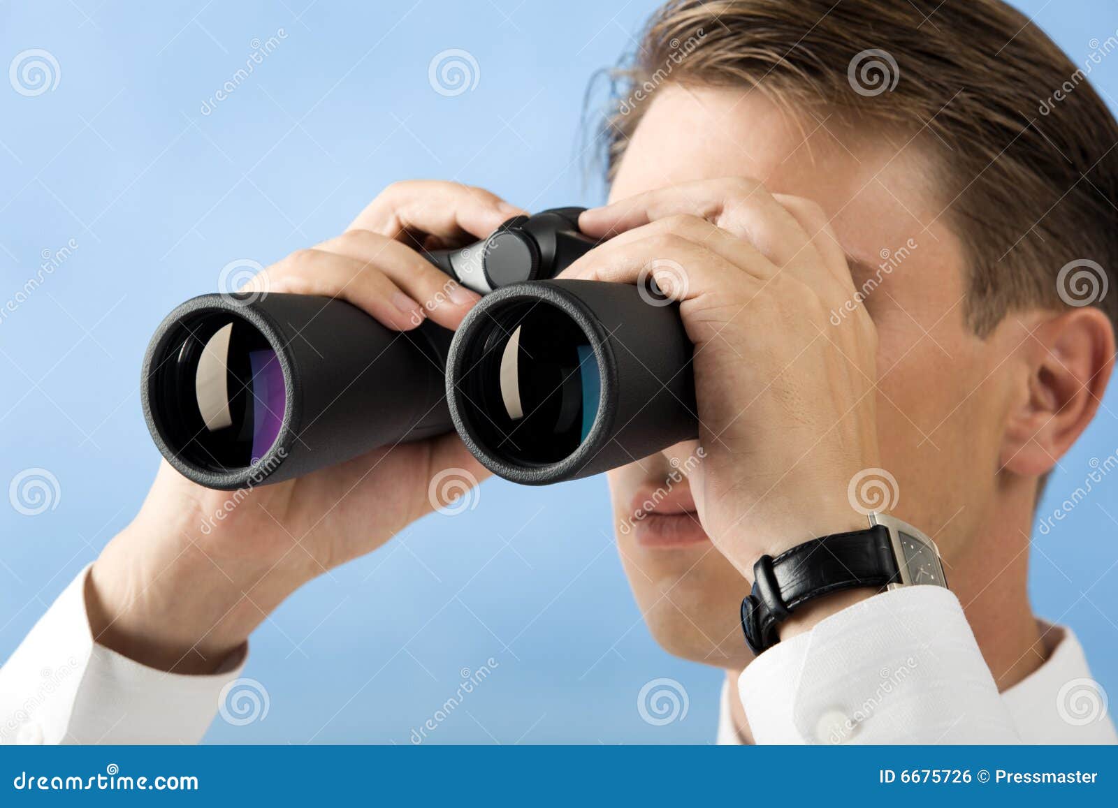Observing stock photo. Image of looking, corporate, masculine - 6675726