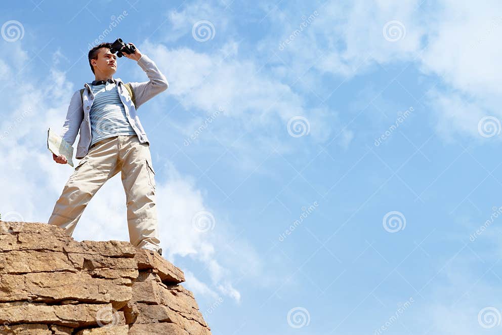 Observing area stock photo. Image of pose, edge, camping - 22114236