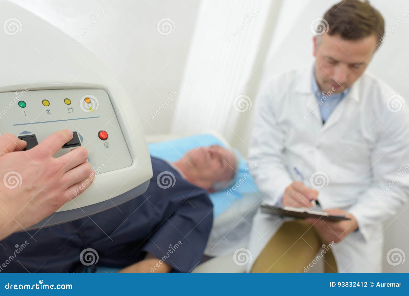 Observing Patient while Under Examination Stock Photo - Image of ...