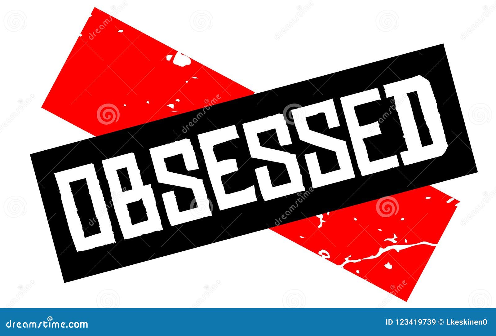 Obsessed attention sign stock vector. Illustration of fixated - 123419739