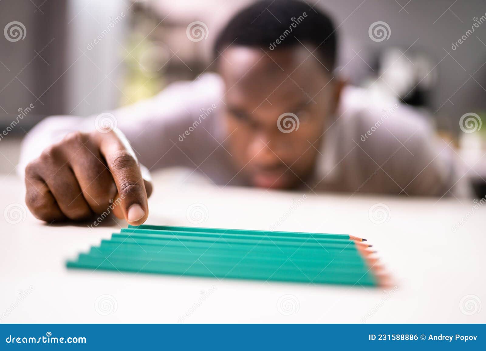 Obsessed Compulsive Perfectionist with OCD Disorder Stock Photo - Image ...