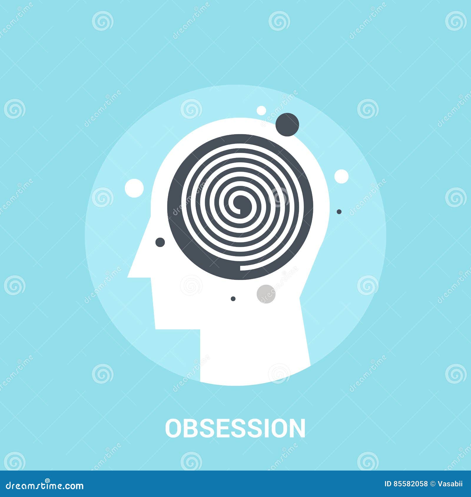 Obsession icon concept stock vector. Illustration of manipulation ...