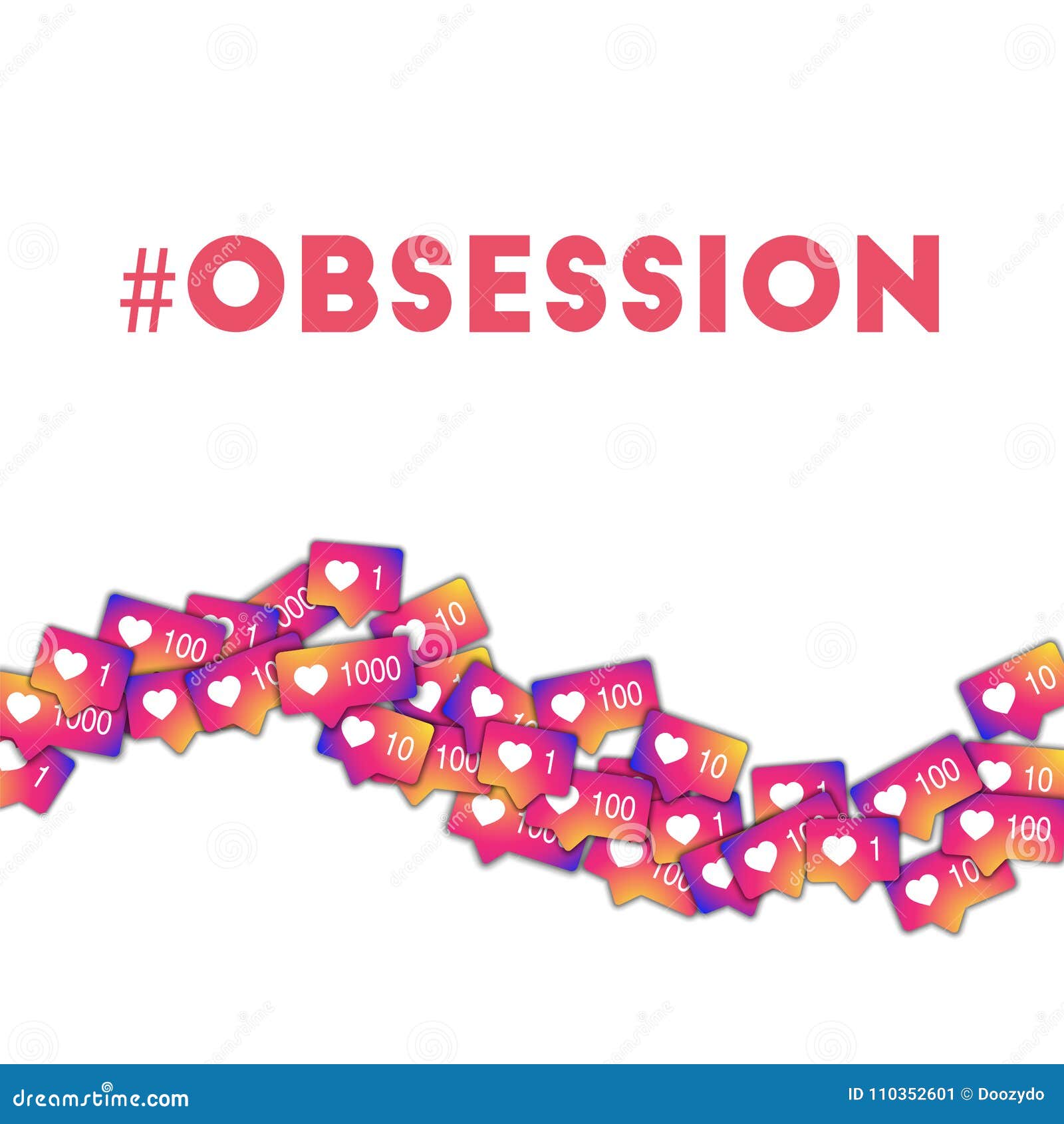 #obsession. editorial photo. Illustration of gradient - 110352601