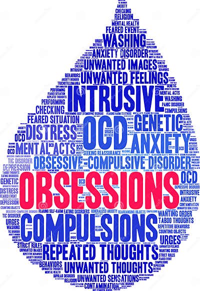 Obsessions Word Cloud stock vector. Illustration of order - 158979510