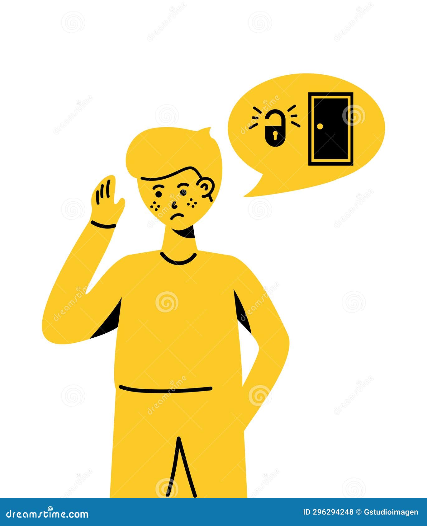 Obsessive Compulsive Disorder Guy Stock Vector - Illustration of ...