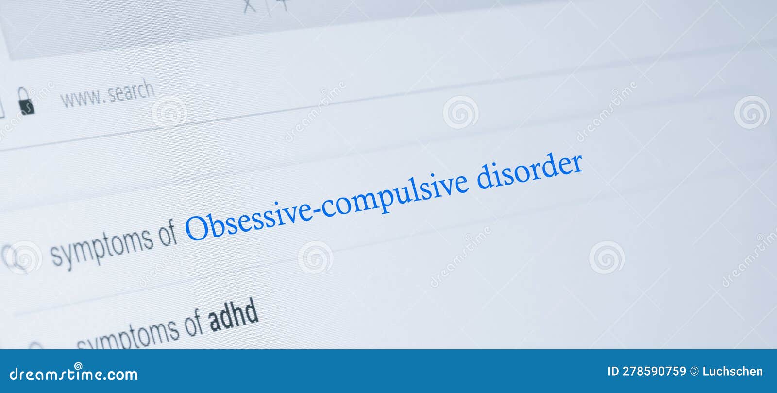 Obsessive-compulsive Disorder (OCD Stock Image - Image of internet ...