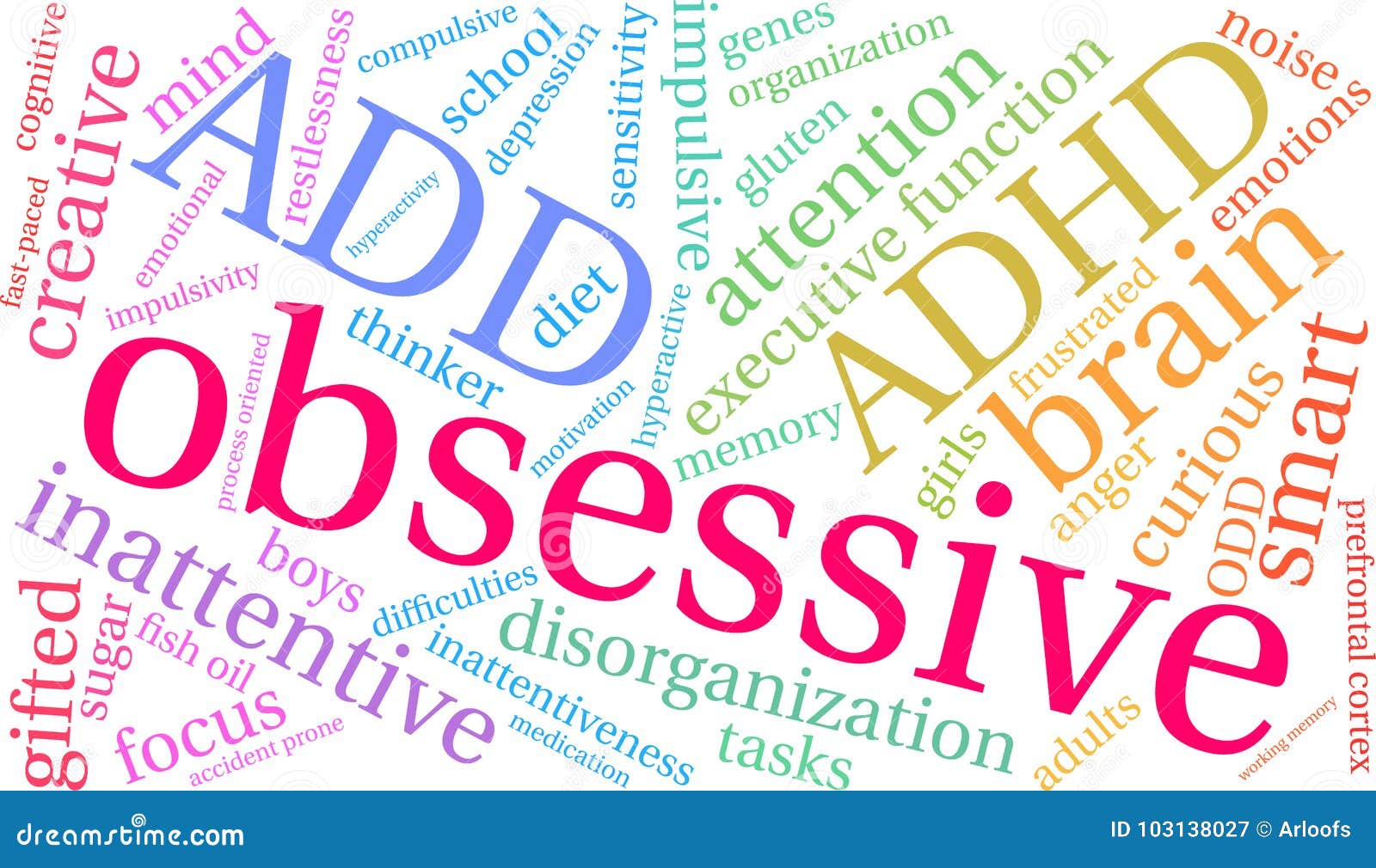 Obsessive Word Cloud stock illustration. Illustration of frustrated ...