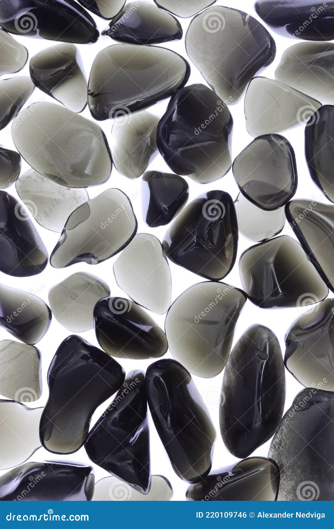 Obsidian Heap Stones Texture on White Light Background Stock Photo ...