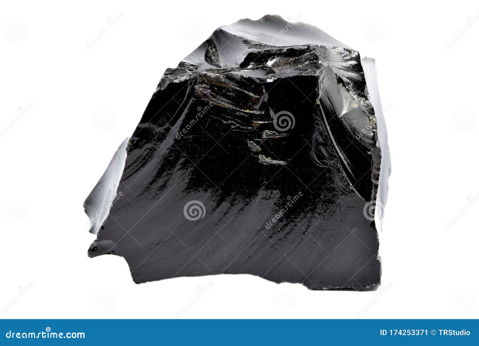 Obsidian stock image. Image of object, macro, nature - 174253371