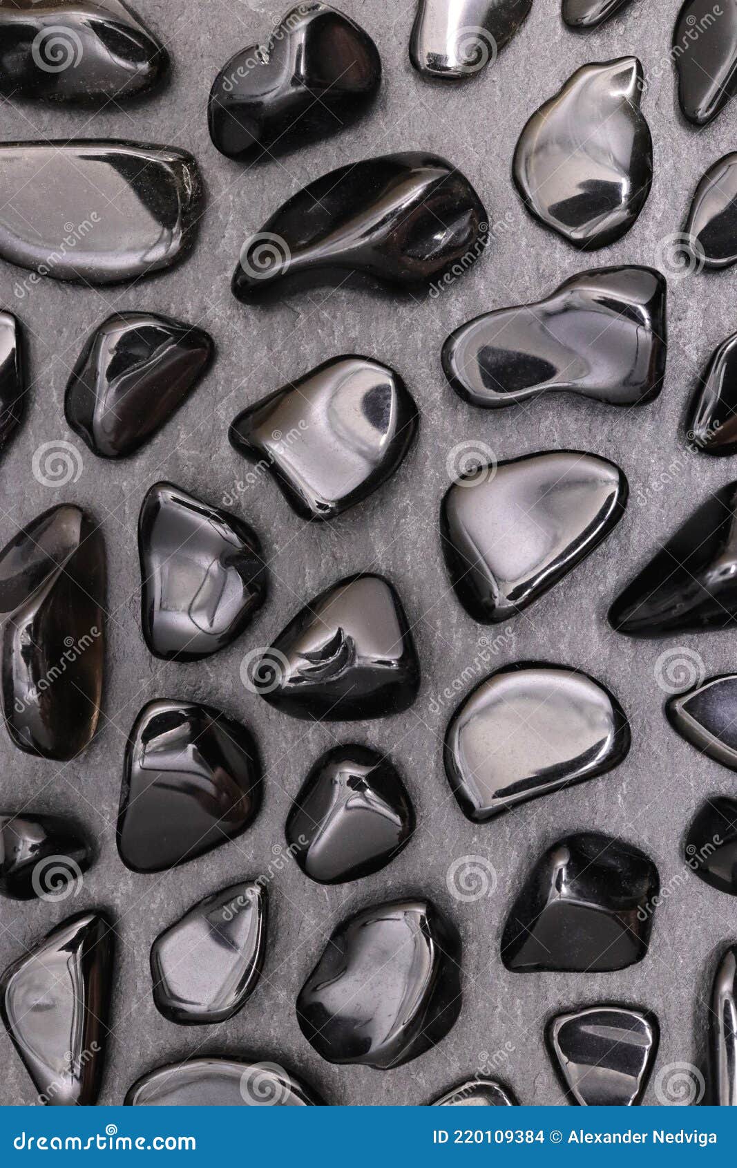 Obsidian Rare Stones Texture on Black Stone Background Stock Photo ...