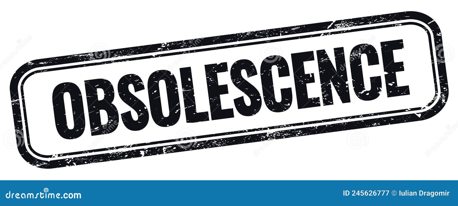 OBSOLESCENCE Text On Red Brown Ribbon Stamp Stock Image | CartoonDealer ...