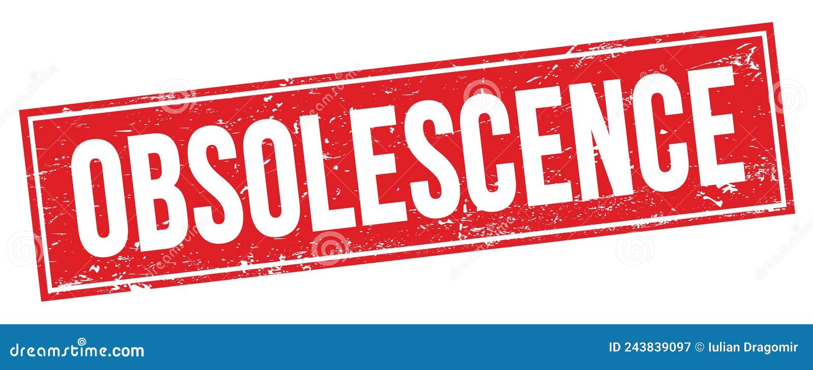 OBSOLESCENCE Text On Black Red Sticker Stamp Stock Image ...