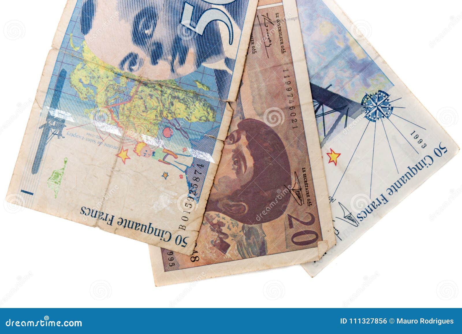 Obsolete bank notes stock photo. Image of credit, aged - 111327856