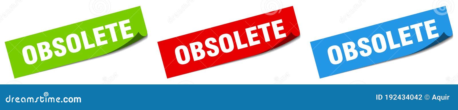 Obsolete Banner. Obsolete Speech Bubble Label Set. Stock Vector ...