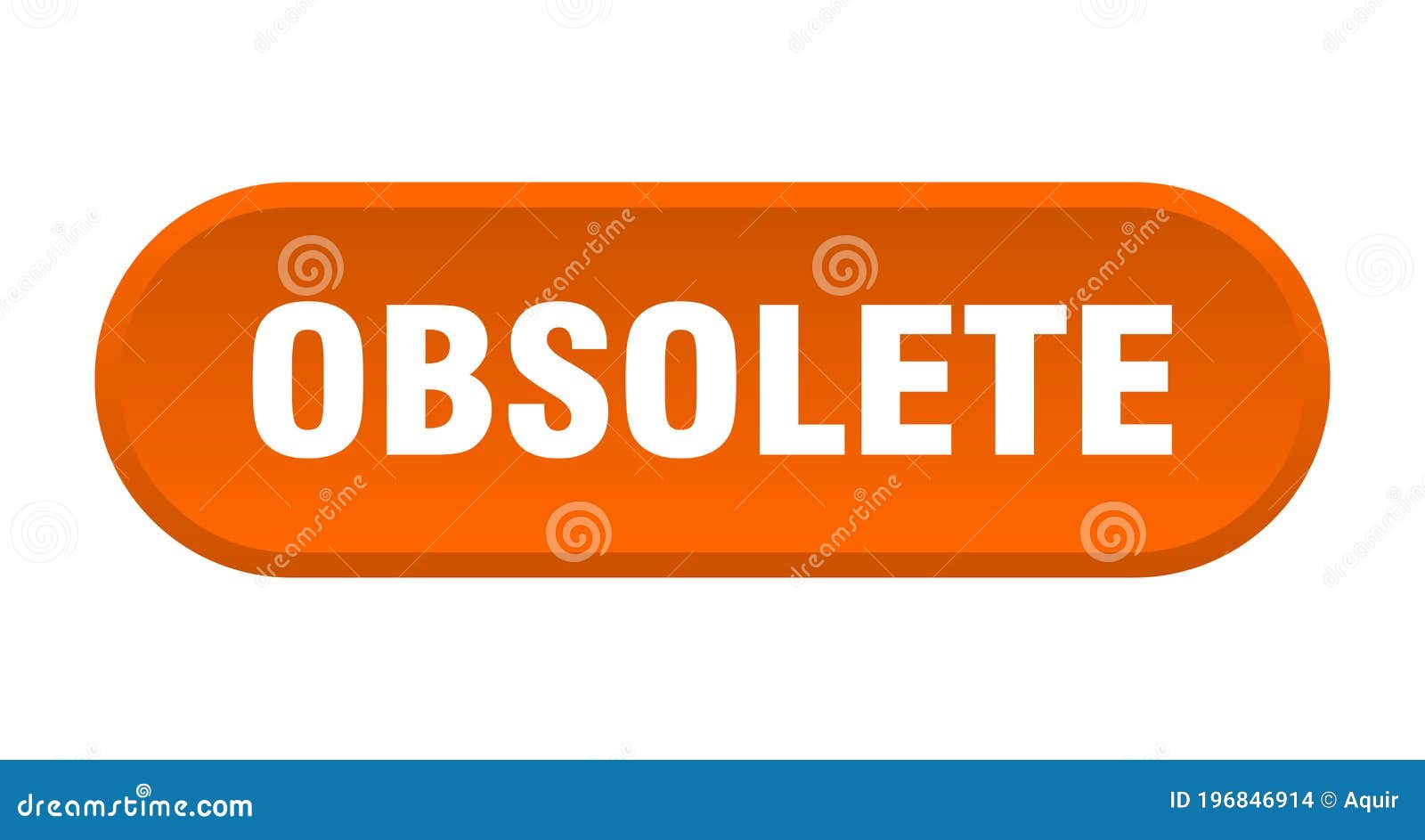 Obsolete button stock vector. Illustration of label - 196846914