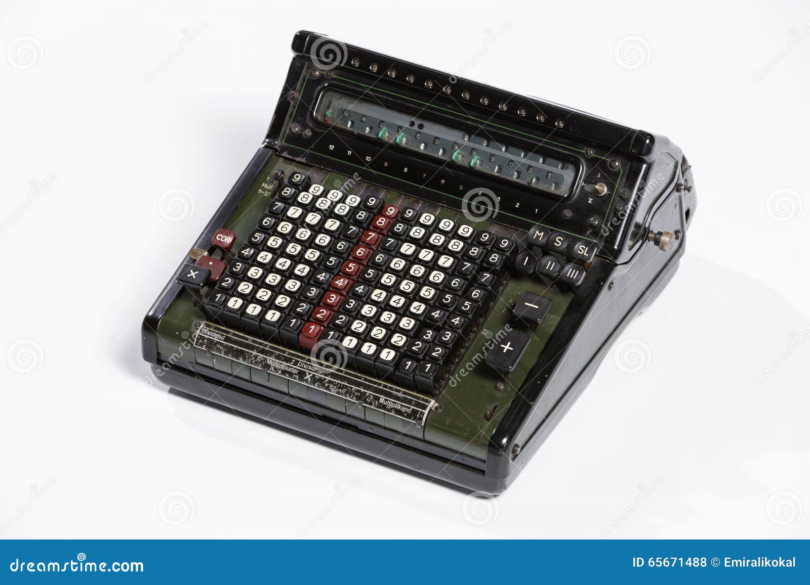 Obsolete Calculator, Old Calculator. Stock Photo - Image: 65671488