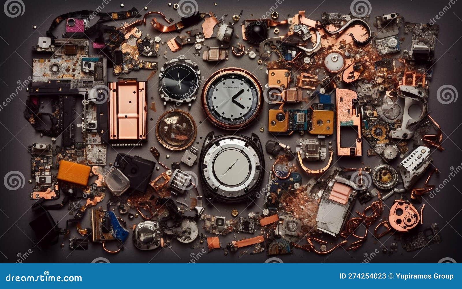 Obsolete Circuit Board Disassembling for Recycling Purposes Generated ...