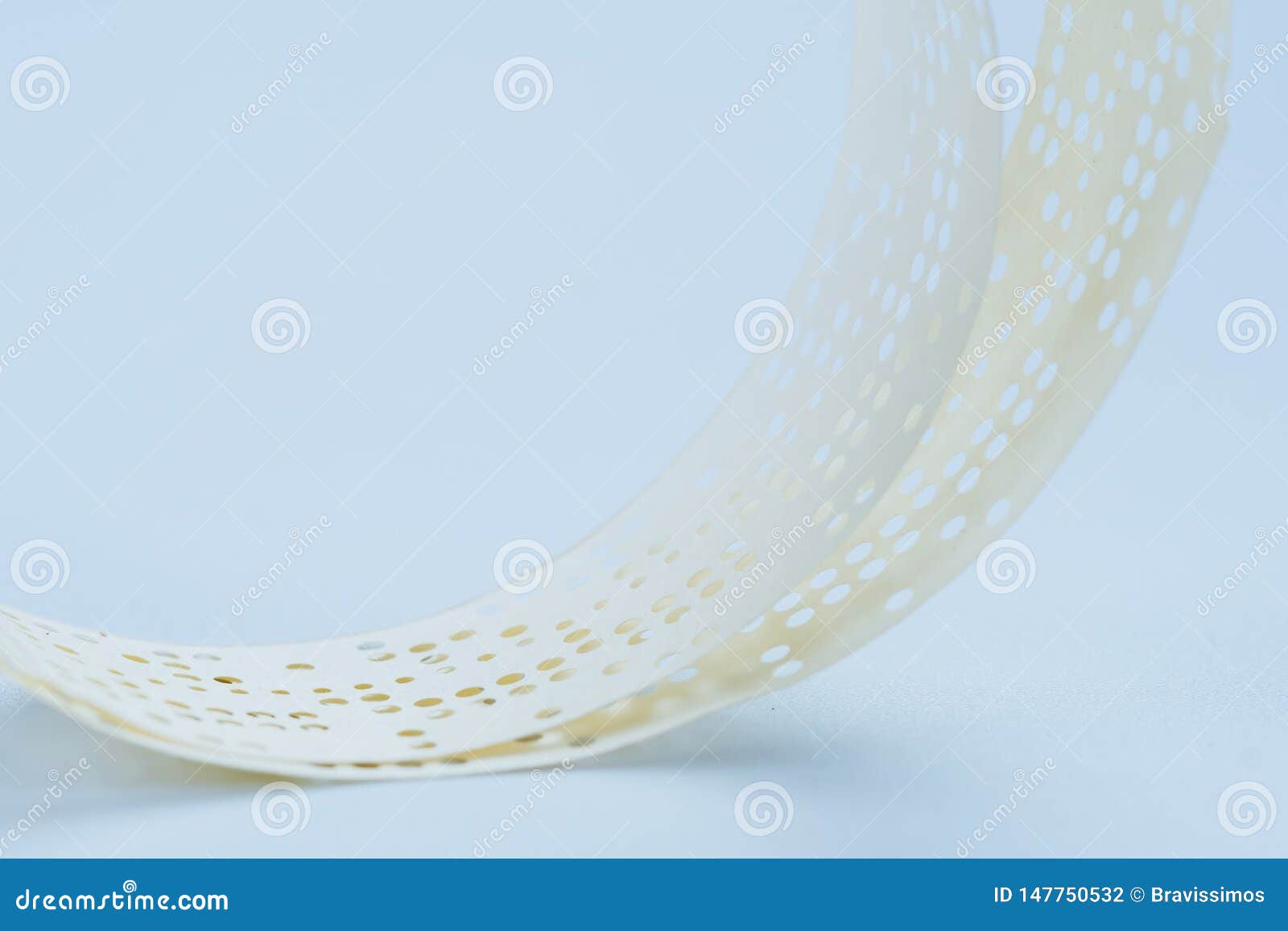 Obsolete Data Storage Technology, Old Punched Taper, Archives Vintage ...