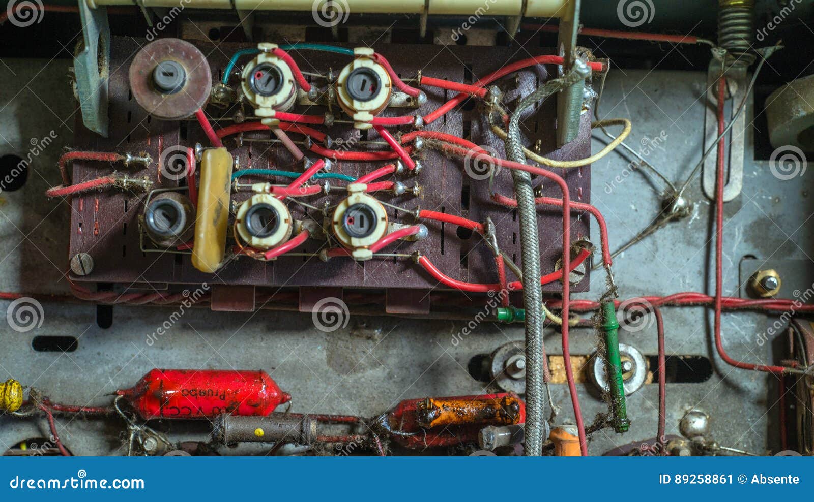 Obsolete electric circuit stock image. Image of retro - 89258861