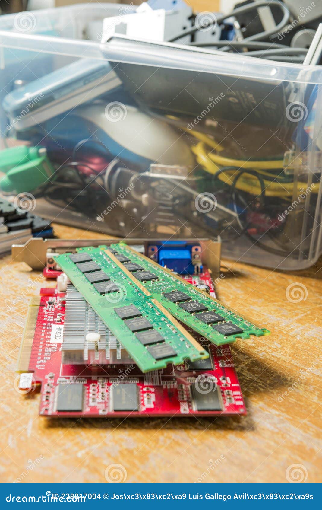 Obsolete Electronic Gadgets Or E-waste In Paper Boxes Isolated On White ...