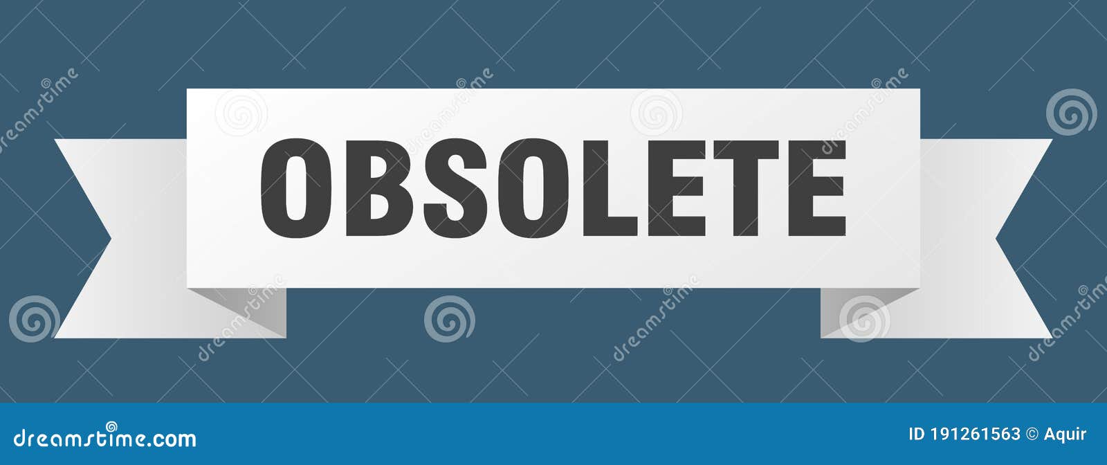 Obsolete ribbon. stock vector. Illustration of peeler - 191261563