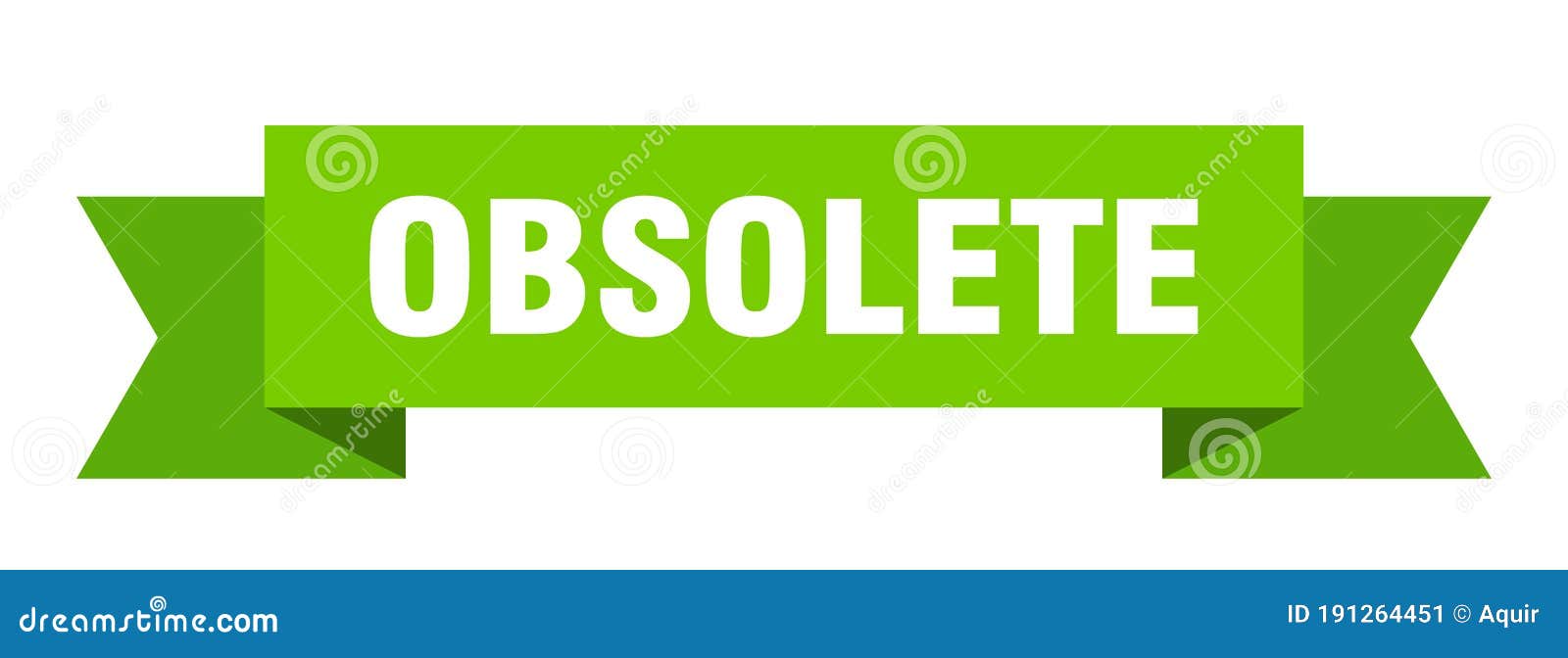 Obsolete ribbon. stock vector. Illustration of label - 191264451