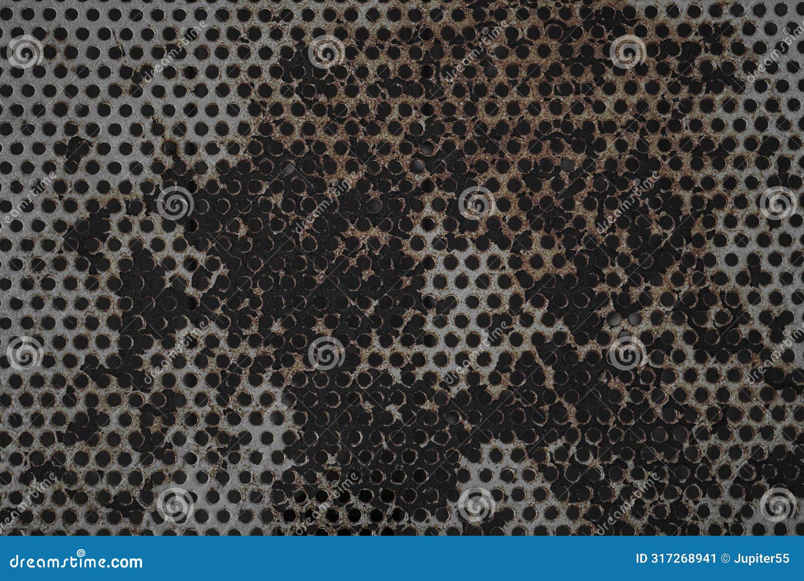 Obsolete Rusty Holes. Rust Sheet with Gaps, Brown Pattern, Background ...