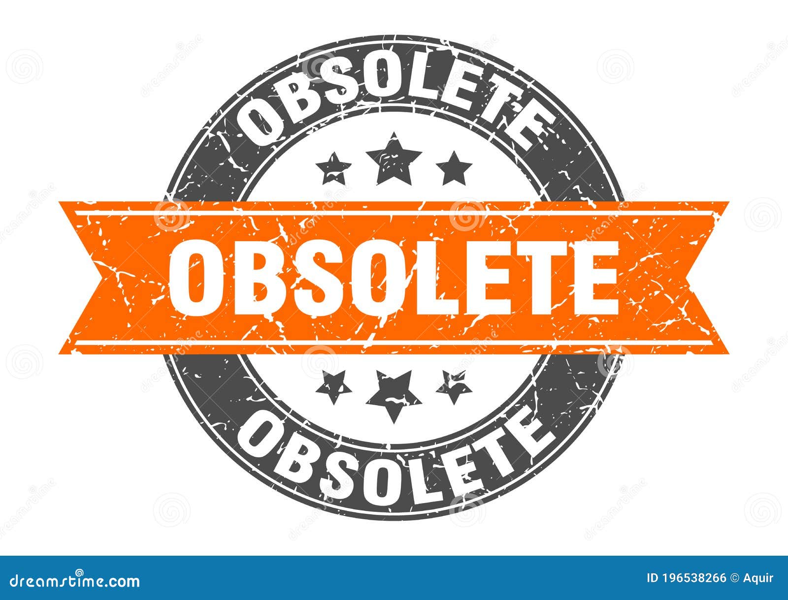 Obsolete stamp stock vector. Illustration of sticker - 196538266