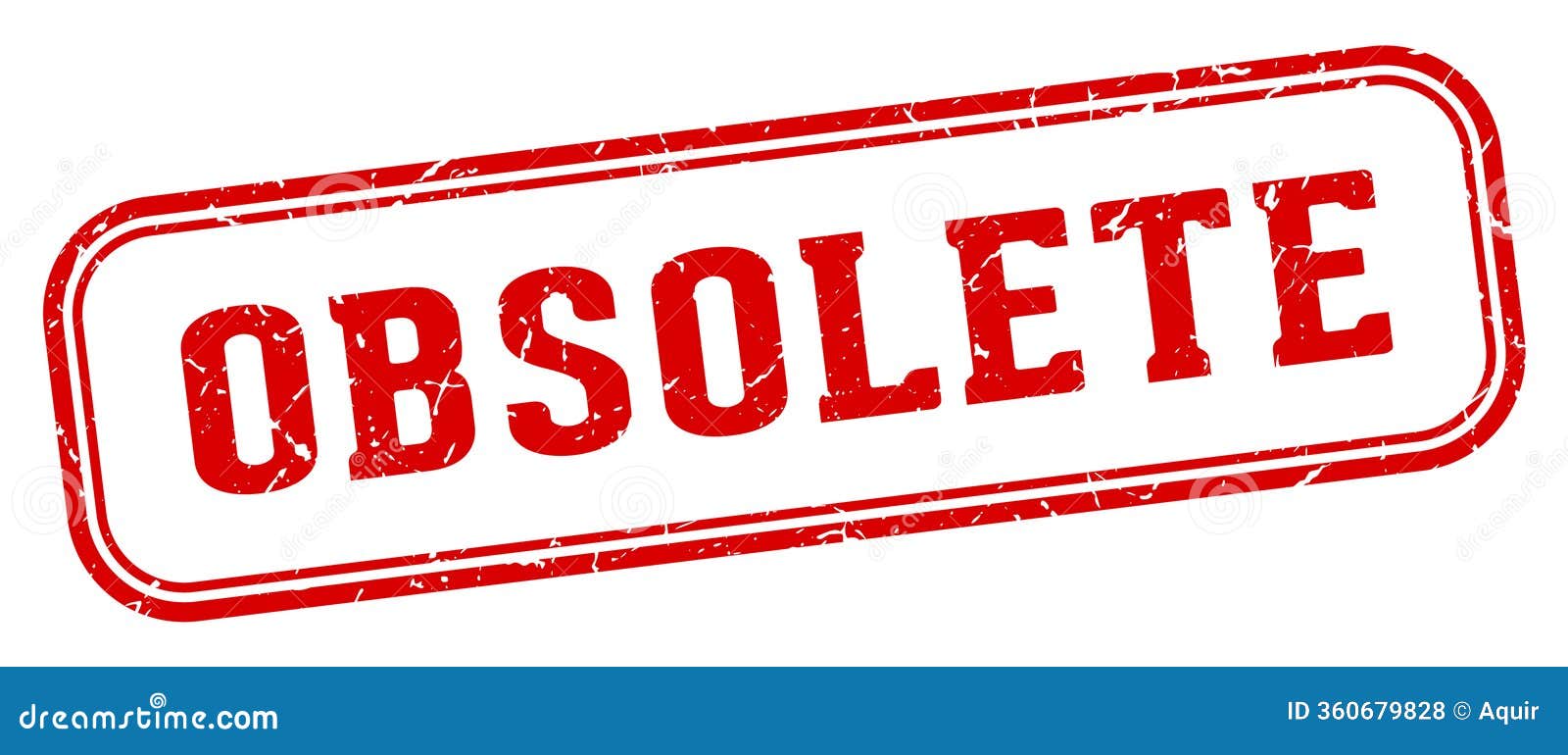 Obsolete Stamp Cartoon Vector | CartoonDealer.com #136960901