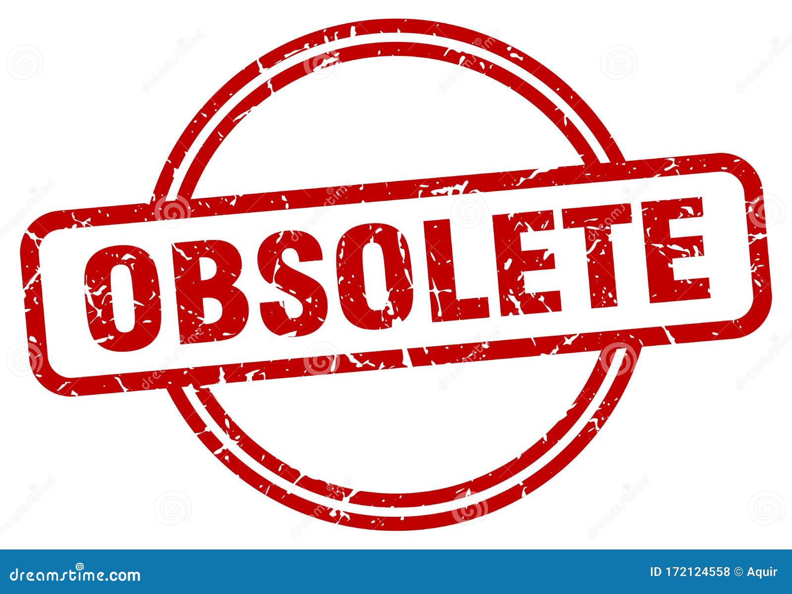 Obsolete Stamp. Obsolete Round Grunge Sign Stock Vector - Illustration ...