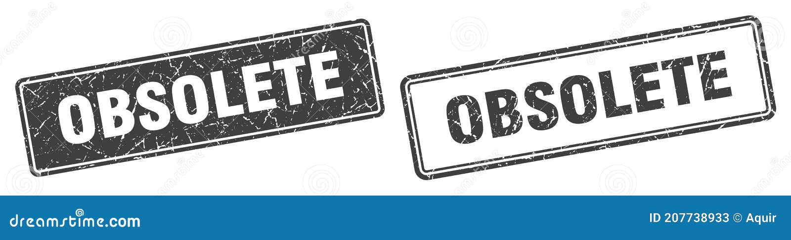 Obsolete Stamp Set. Obsolete Square Grunge Sign Stock Vector ...