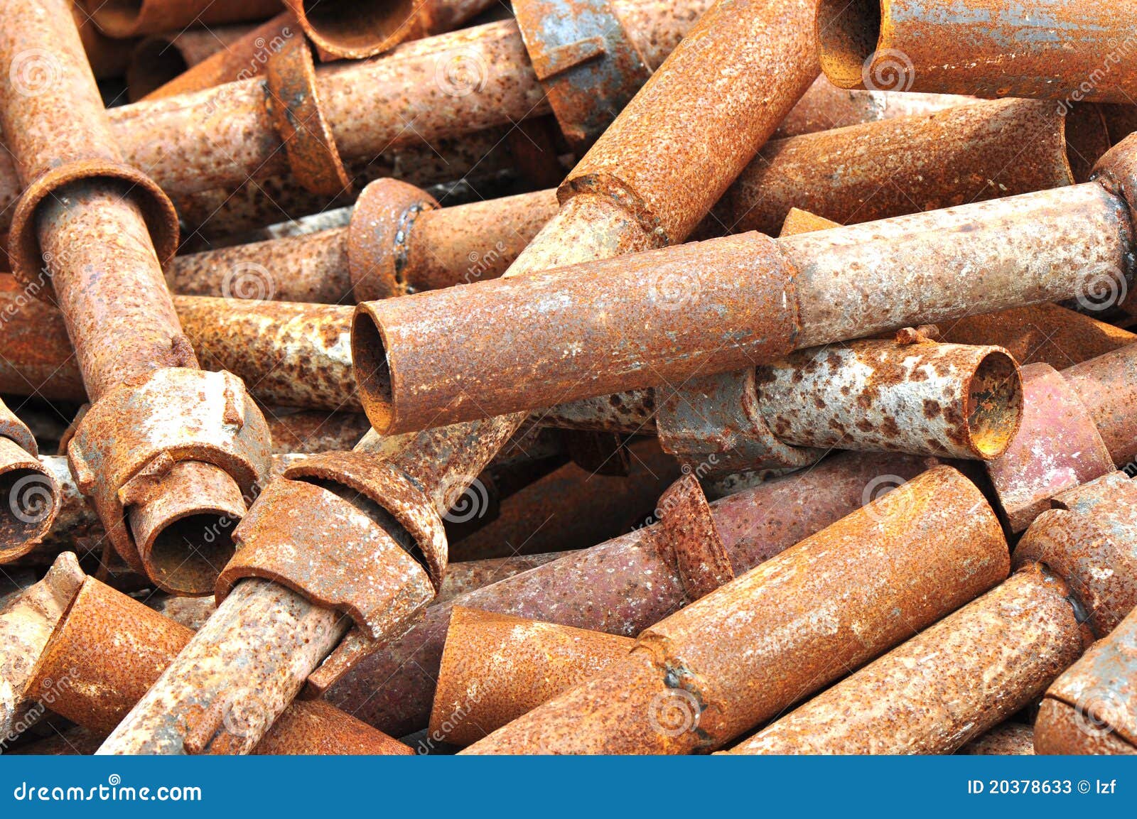 Obsolete steel pipes stock image. Image of rust, brown - 20378633