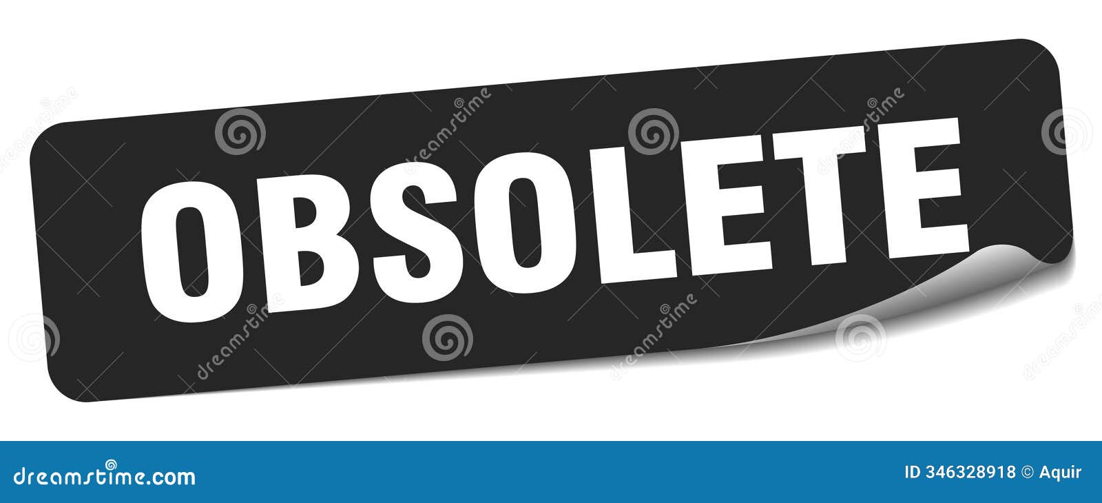 Obsolete Sticker. Obsolete Sign Isolated On Gray Background Vector ...