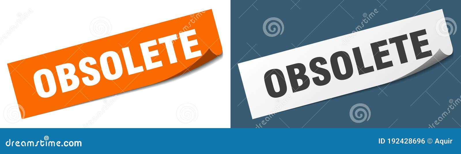 Obsolete Sticker. Obsolete Sign Set Stock Vector - Illustration of ...