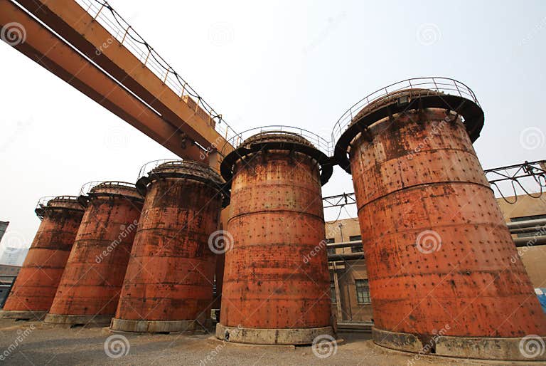 Obsoleted factory stock image. Image of rusted, machine - 13732269