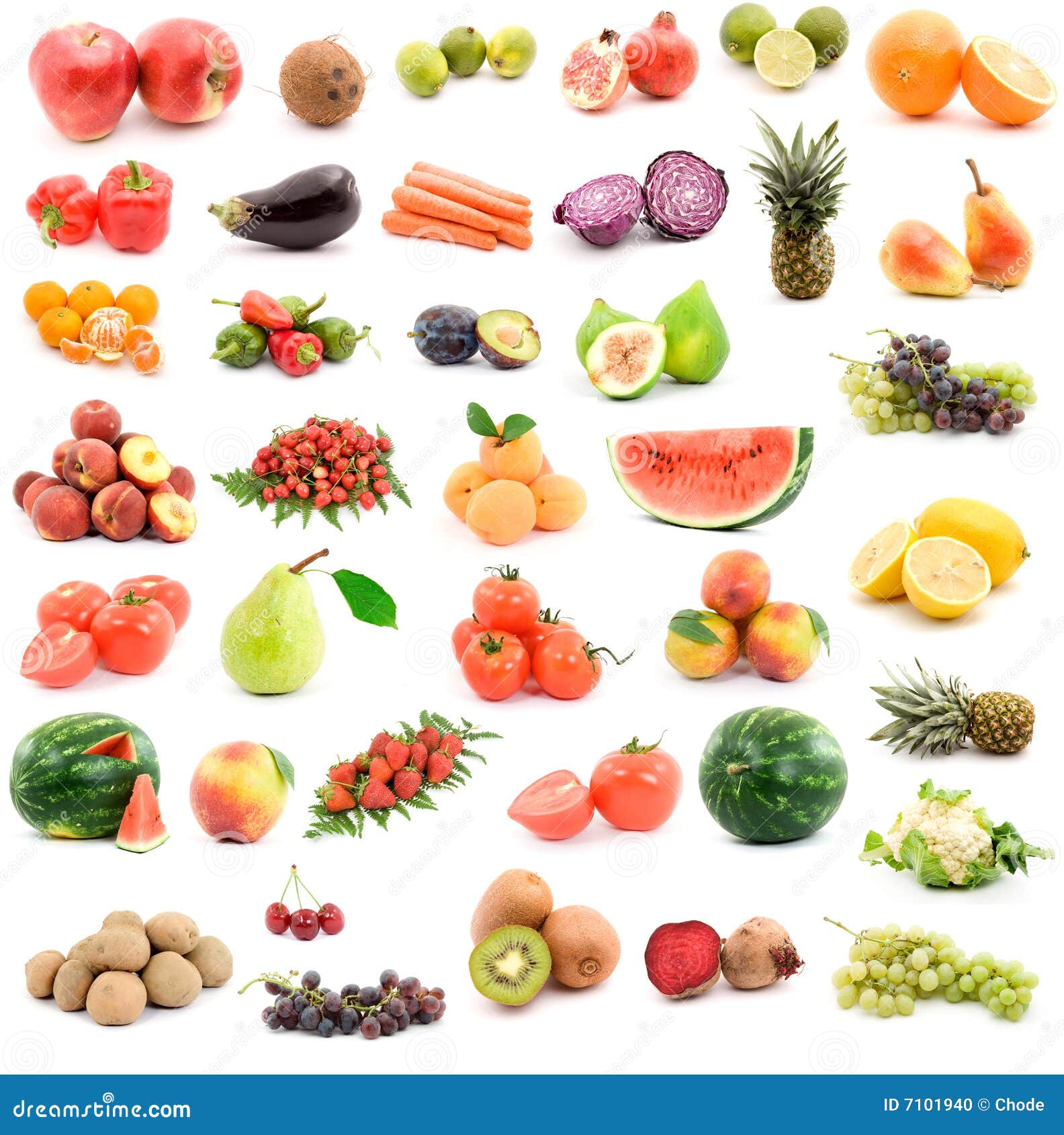 Obst Und Gemüse Stockfoto - Bild: 7101940