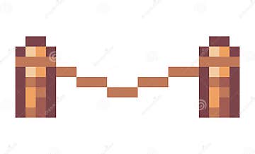 Obstacle, Barrier, Problem in Pixel Game, Element Isolated at White ...