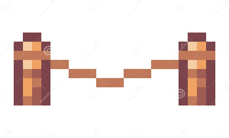 Obstacle, Barrier, Problem in Pixel Game, Element Isolated at White ...