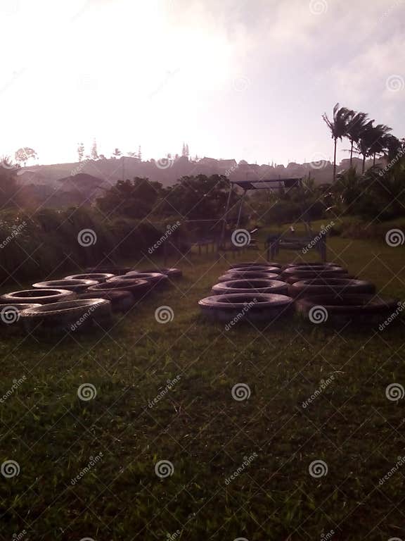 Obstacle Course Play Team Building Stock Photo - Image of obstacle ...