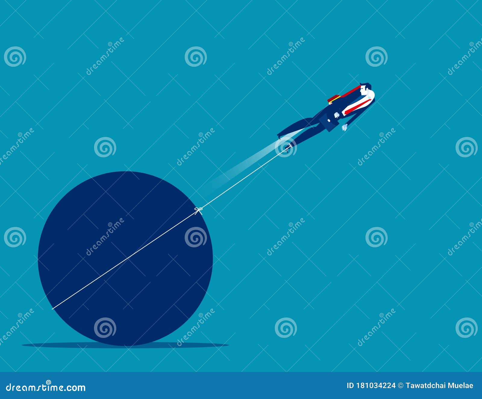 Obstacle that Stop for Development. Effort from Growt Concept Stock ...